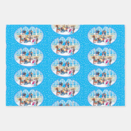 Winter walk wrapping paper sheets | Zazzle