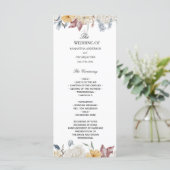 Winter Watercolor Flowers Menu | Zazzle