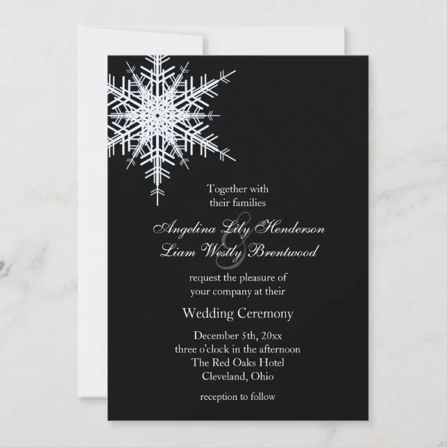 Winter Wedding Invitation | Zazzle