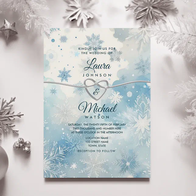 Winter Wedding Invitation | Zazzle