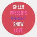Winter Wishes Christmas Holiday Party Stickers | Zazzle