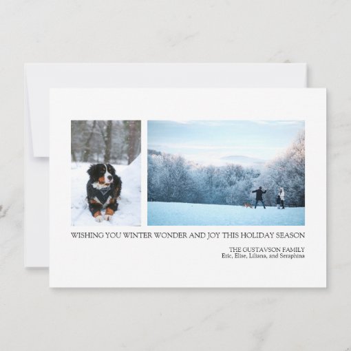 Winter Wonder Christmas Holiday Card | Zazzle