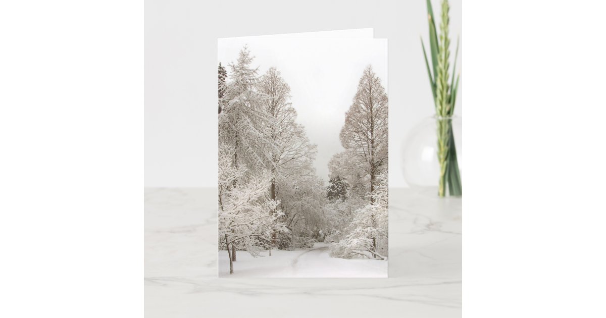 Winter Wonderland Cards Custom Christmas Cards | Zazzle