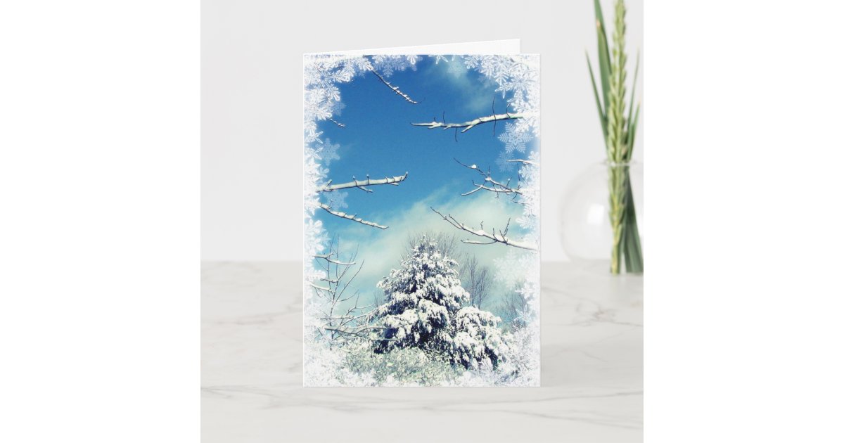 Winter Wonderland Christmas Holiday Card | Zazzle
