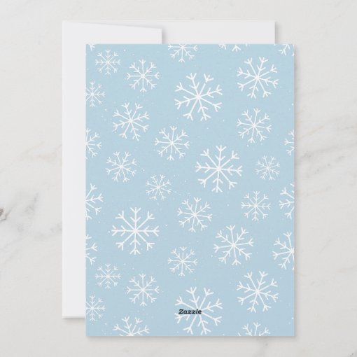 Winter Wonderland Hand-Lettered Script Photo Holiday Card | Zazzle