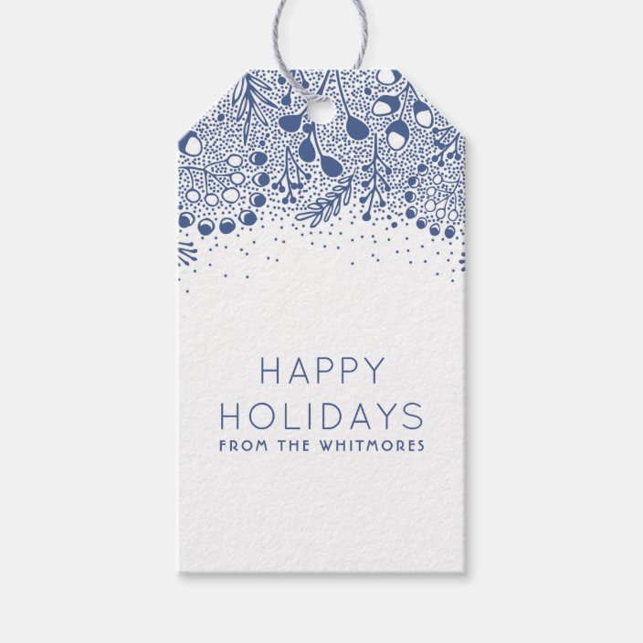 Winter Wonderland Happy Holidays Gift Tags | Zazzle.com