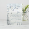 Winter Wonderland Its Cold Outside Baby Shower Thank You Card | Zazzle