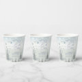 Winter Wonderland Its Cold Outside Boy Baby Shower Paper Cups | Zazzle