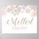 Winter Wonderland Melted Snow sign | Zazzle
