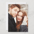 Winter Wonderland Script Snow Photo Wedding Invitation | Zazzle