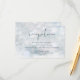 Winter Wonderland Script Snow Wedding Reception Enclosure Card | Zazzle