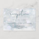 Winter Wonderland Script Snow Wedding Reception Enclosure Card | Zazzle