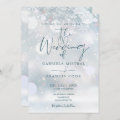 Winter Wonderland Script Snowflakes Wedding Invitation | Zazzle