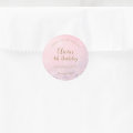 Winter Wonderland Snowflake Thank You Birthday Classic Round Sticker ...