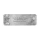 Winter Wonderland Snowflakes Pure Silver Elegant Label | Zazzle
