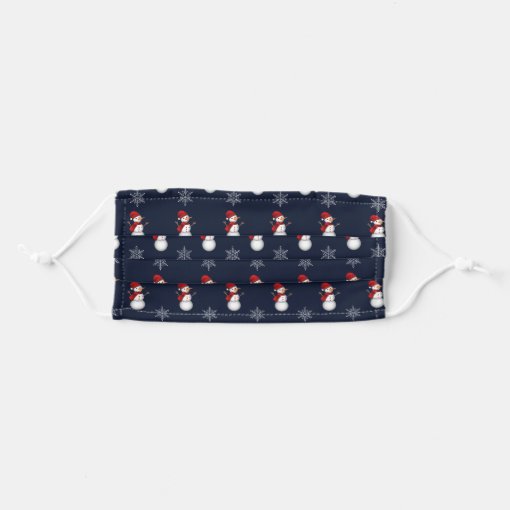 Winter Wonderland Snowman Adult Cloth Face Mask | Zazzle