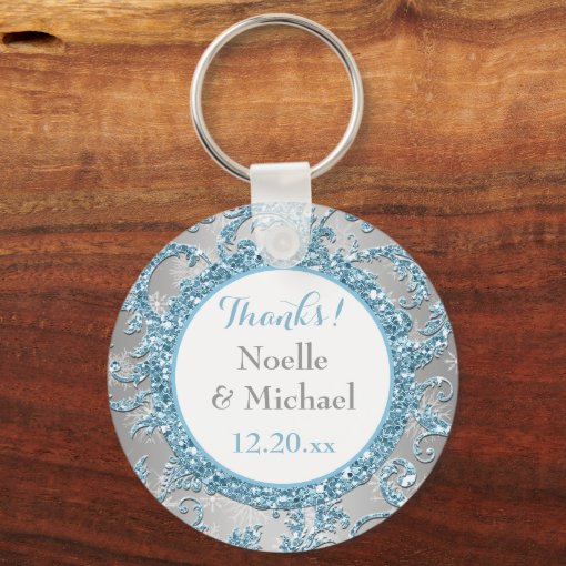 Winter Wonderland Wedding Favor Key Chain 2 | Zazzle