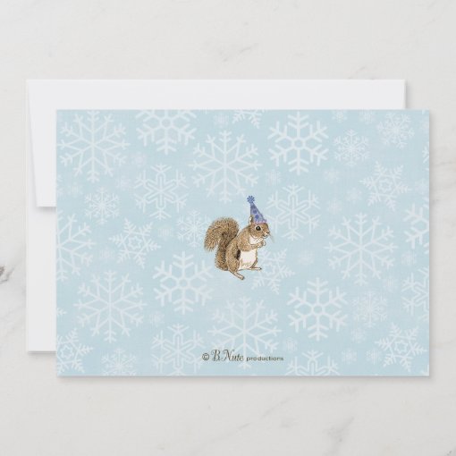 Winter Woodland Animal Party Invitation | Zazzle