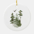 Winter Woodland Forest Best Teacher Ceramic Ornament | Zazzle