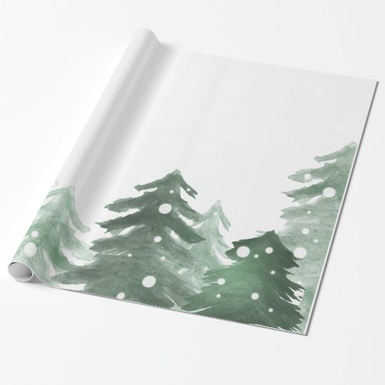 Winter Woodland,Forest Snow Wrapping Paper | Zazzle.com