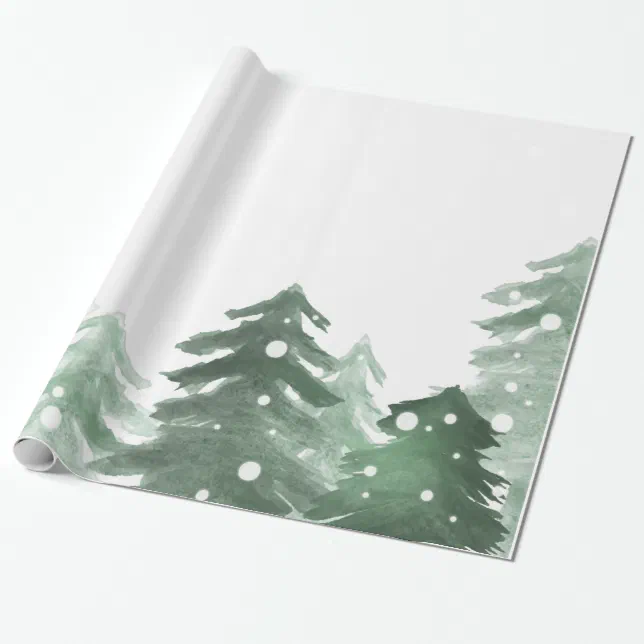 Winter Woodland,Forest Snow Wrapping Paper | Zazzle
