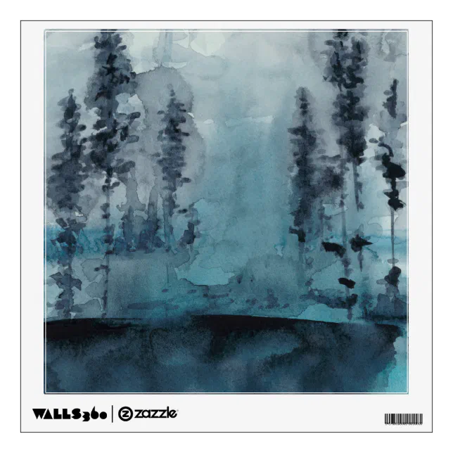 Winter Woods Wall Decal | Zazzle