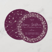 Winterberry Merry Christmas Sparkling Lights Holiday Card | Zazzle