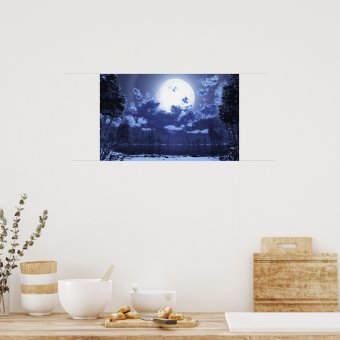 Wintermoon Poster | Zazzle