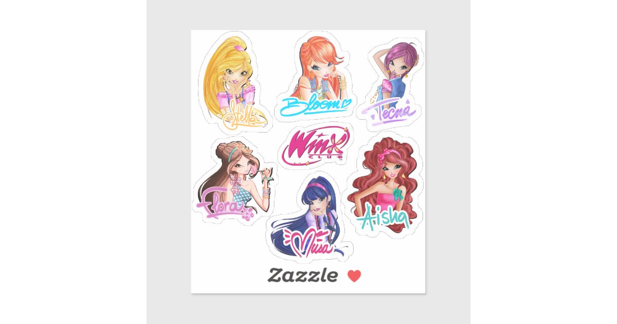 Winx Club Girls Stickers | Zazzle