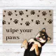 Wipe Your Paws Fiber Doormat | Zazzle