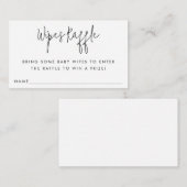 Wipes Raffle Ticket Baby Shower Insert Card | Zazzle