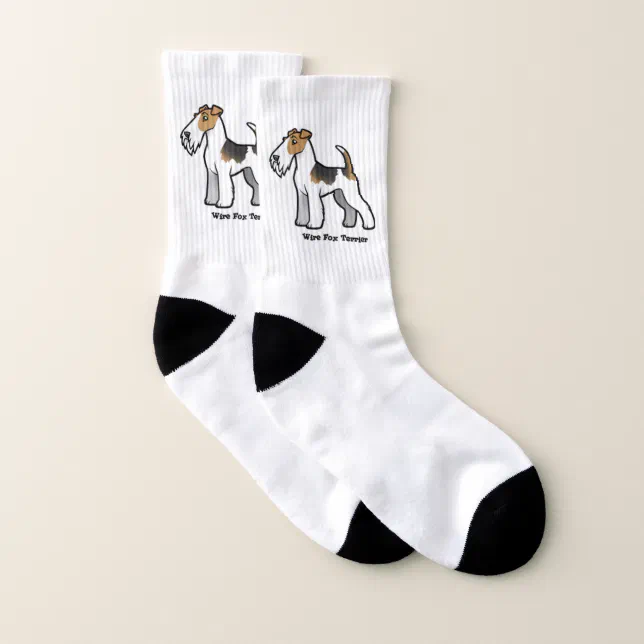 Wire Fox Terrier Socks | Zazzle