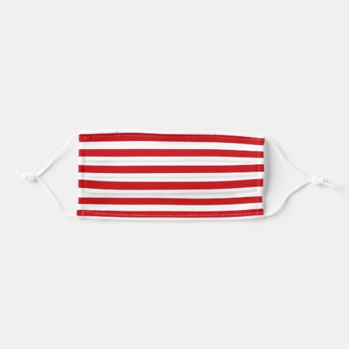 Wisconsin Badgers Colors Striped Cloth Face Mask | Zazzle