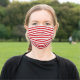 Wisconsin Badgers Colors Striped Cloth Face Mask | Zazzle