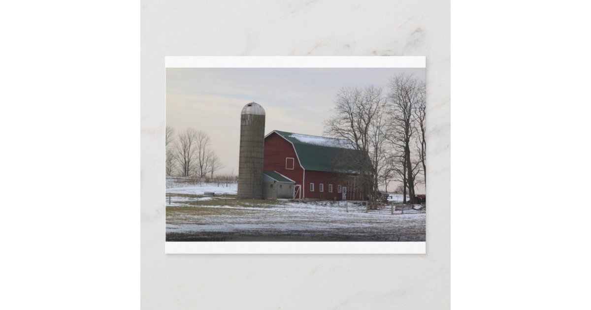 Wisconsin Barn Postcard | Zazzle