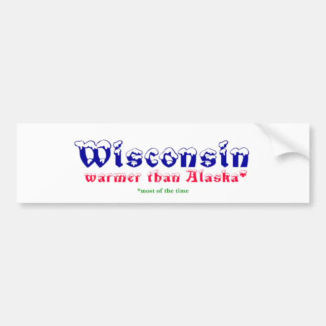 Wisconsin Bumper Sticker | Zazzle