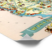 Wisconsin Funny Vintage Map Poster | Zazzle