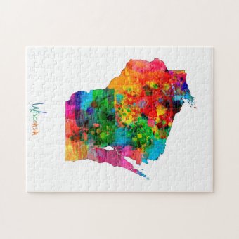 Wisconsin Map Jigsaw Puzzle | Zazzle