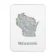 Wisconsin map magnet | Zazzle