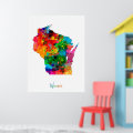 Wisconsin Map Poster | Zazzle