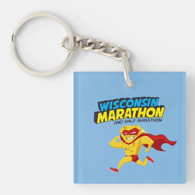 Wisconsin Marathon Race Day Keychain | Zazzle