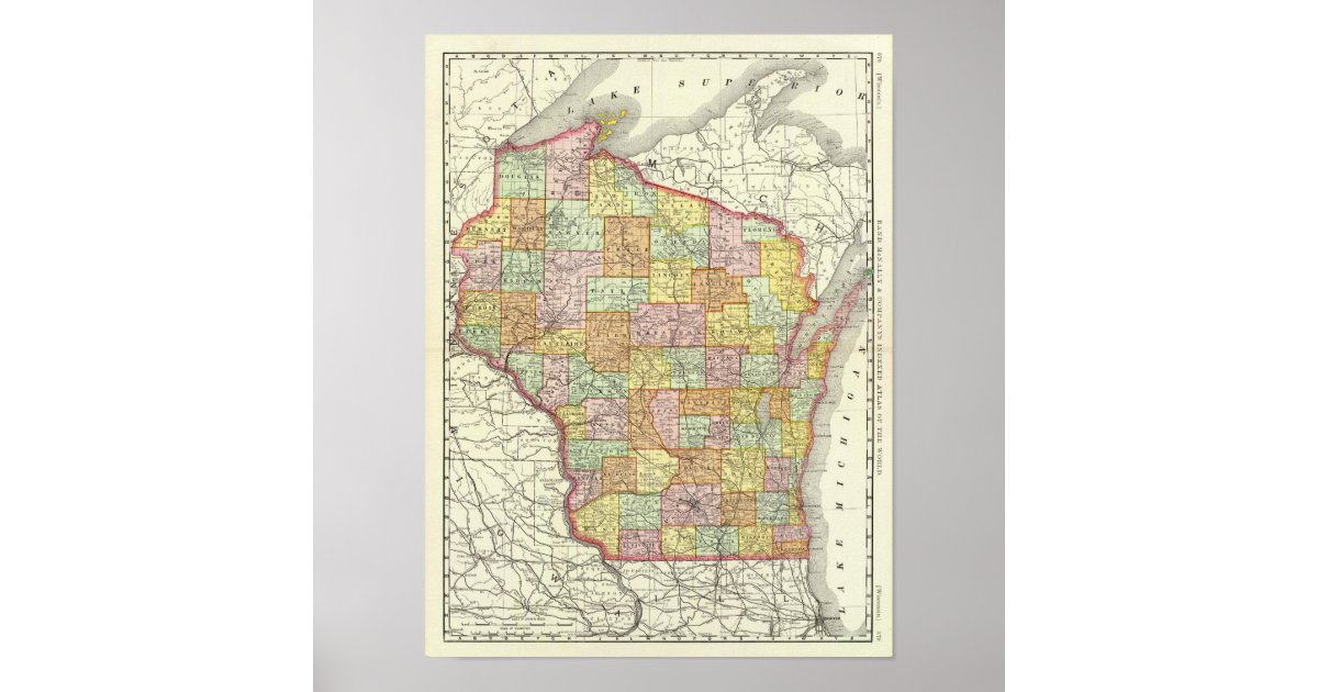 Wisconsin Poster | Zazzle