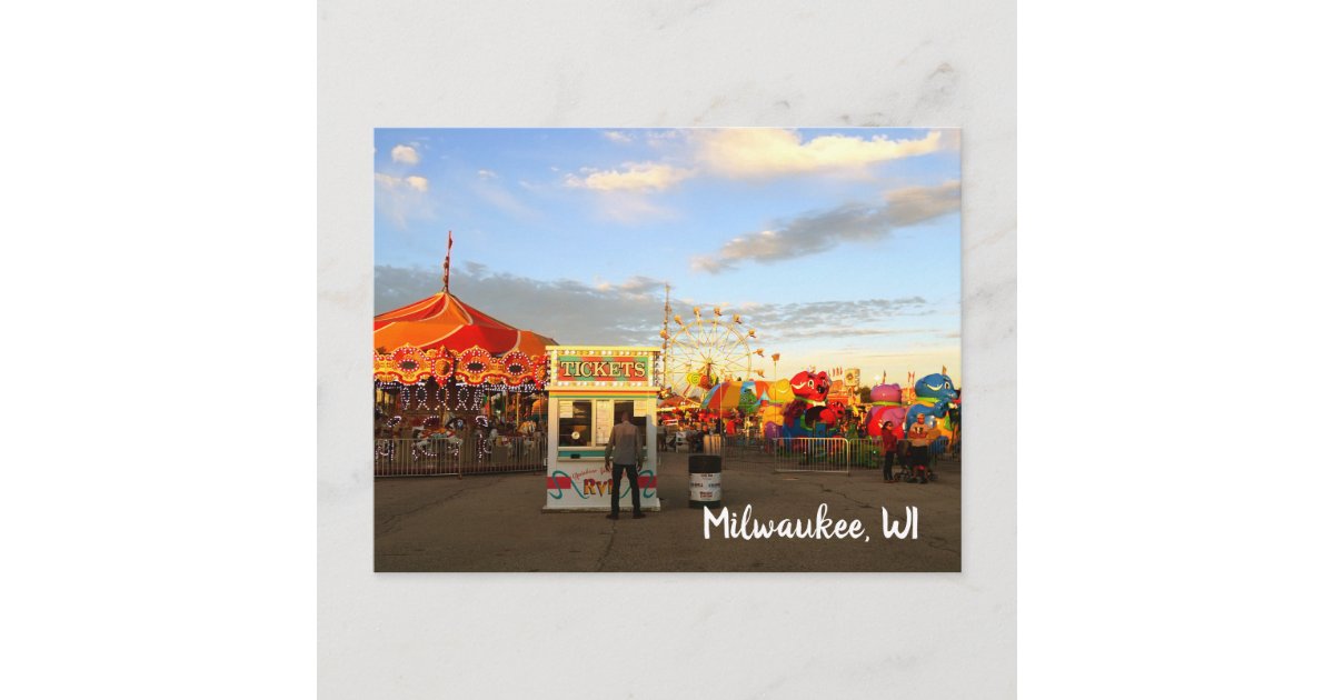 Wisconsin State Fair Milwaukee WI Postcard | Zazzle