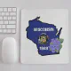 Wisconsin State Flag & Flower Common Blue Violet Mouse Pad | Zazzle