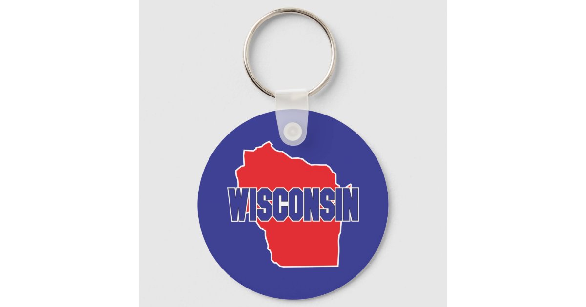 Wisconsin State Keychain | Zazzle
