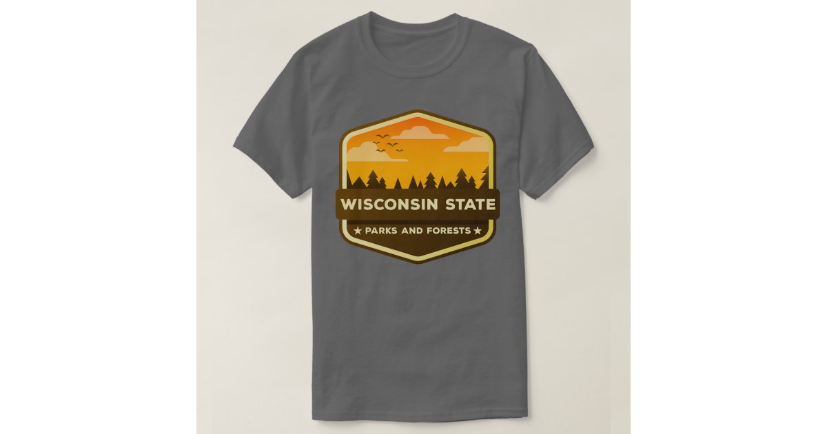 Wisconsin State Park Sticker 2020 T-Shirt | Zazzle