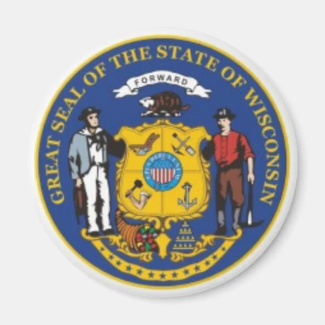 Wisconsin State Seal Magnet | Zazzle