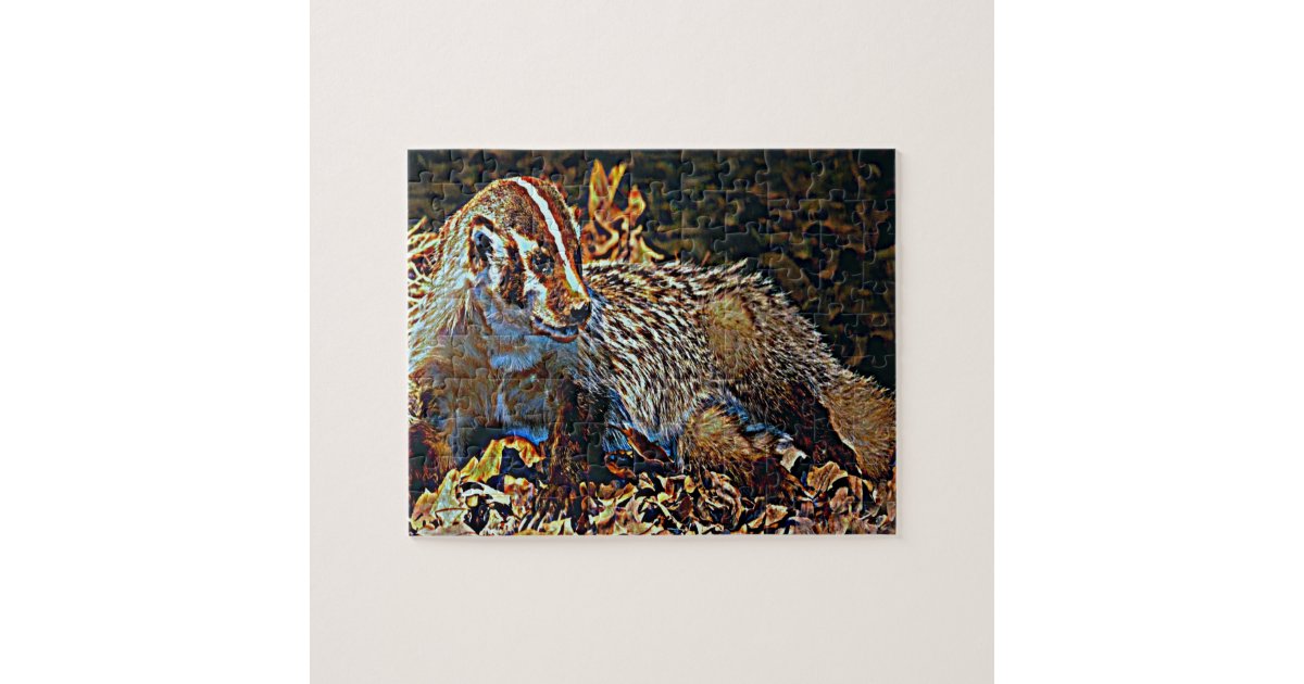 Wisconsin The Badger State Jigsaw Puzzle | Zazzle