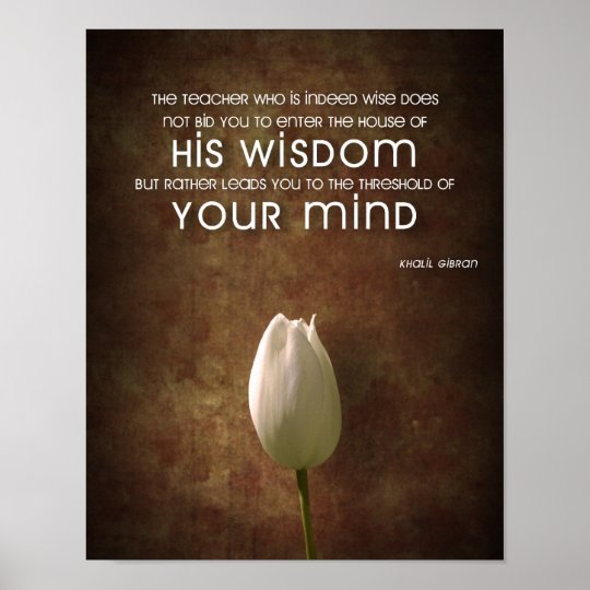 Wisdom Quote Poster | Zazzle.com