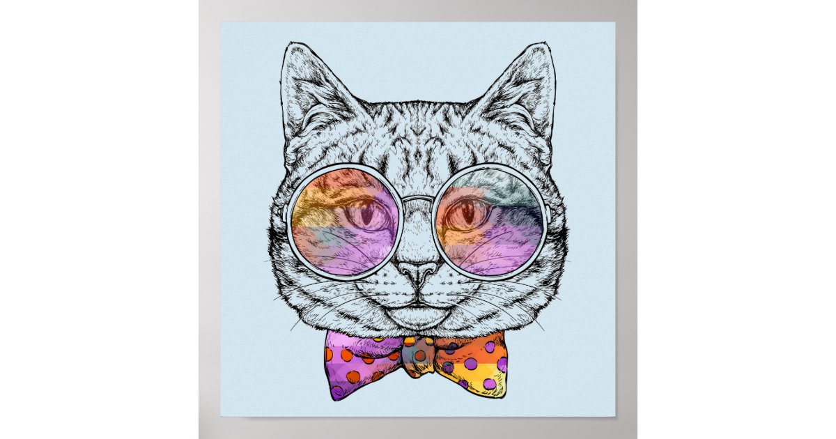 Wise Kitty Kat Poster | Zazzle